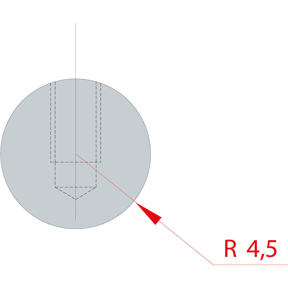Amada press brake 4,5mm Small radius tool - 1183 – Fabtooling CANADA